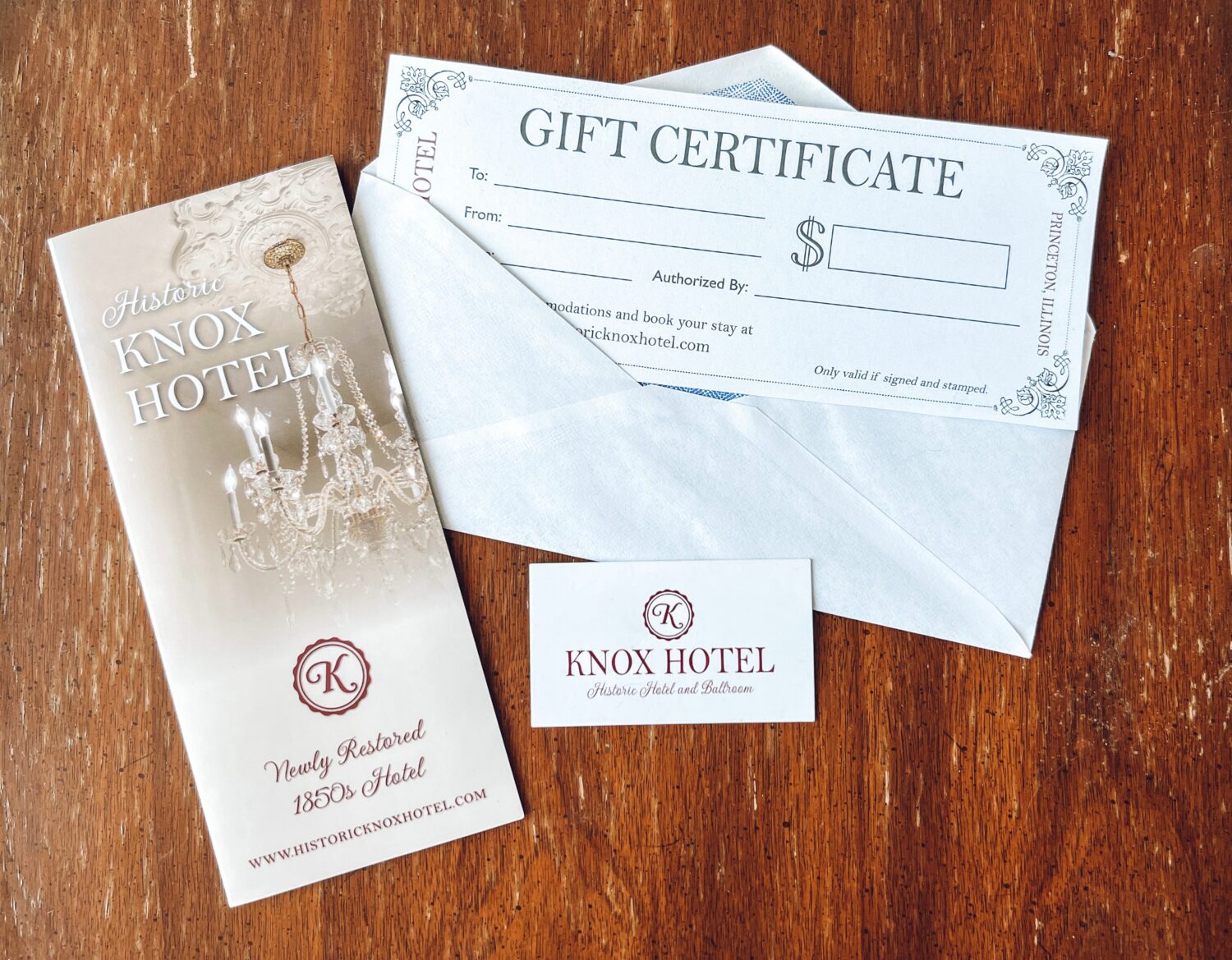 Gift Certificates - Knox Hotel